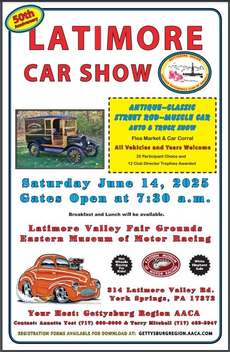 Latimore Car Show 2025 - The Gettysburg Region